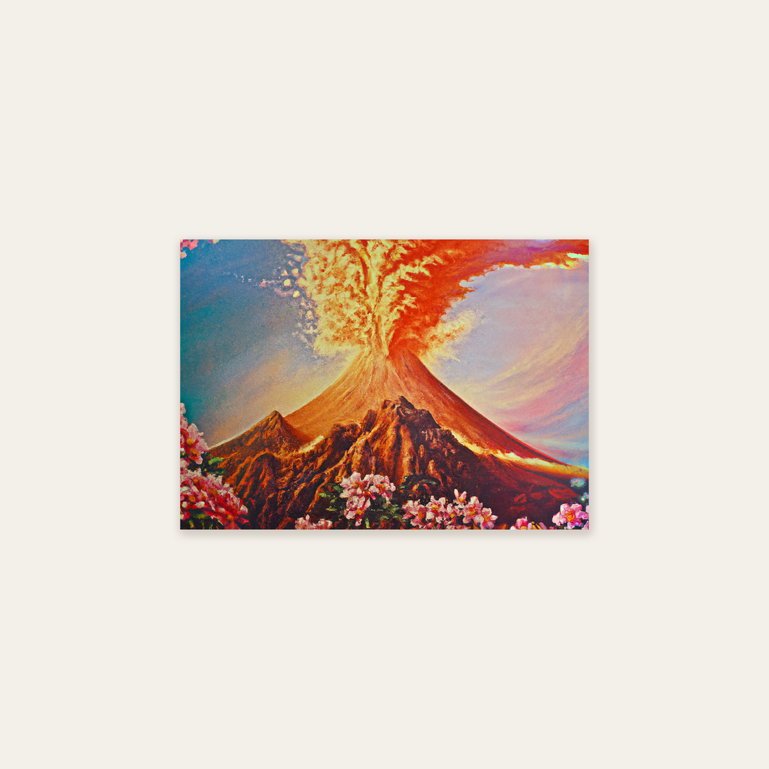 Volcano Art A3 Poster – Jungle UK Store
